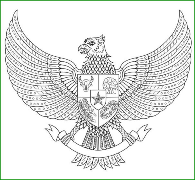 Gambar Mewarnai Garuda Pancasila: Arti & Lagu