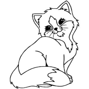 Gambar Kucing Mewarnai Untuk Anak TK, Lucu dan Cantik