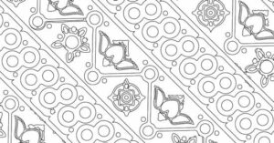 12 Gambar Motif Batik Mewarnai Untuk Anak SD
